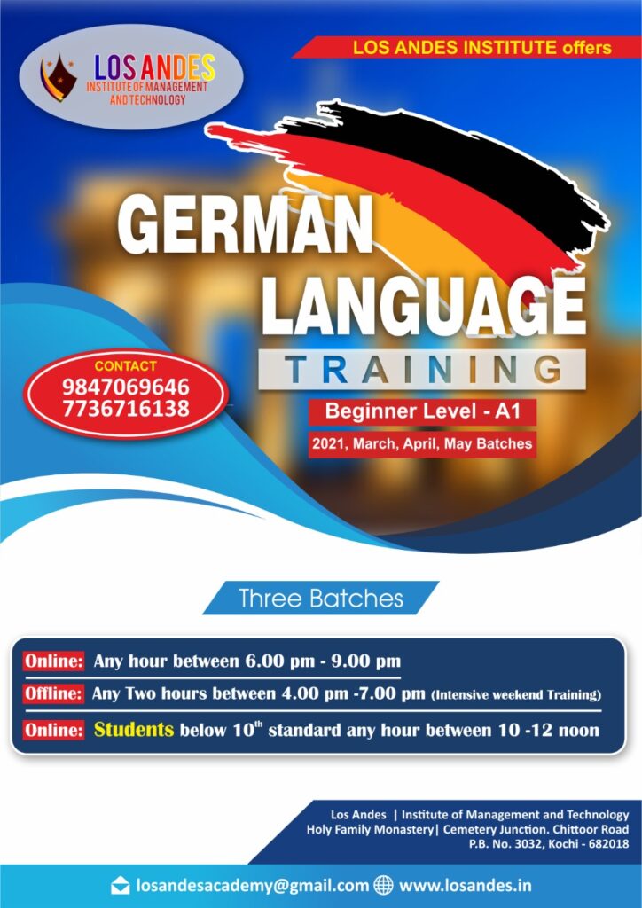 German Language Training, Beginner Level- A1 – Los Andes Institute of ... German Language Training, Beginner Level- A1 – Los Andes Institute of ...